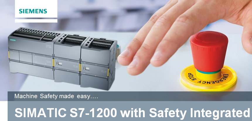 A modular Siemens Safety PLC Simatic S7-1200F and S7-1500F